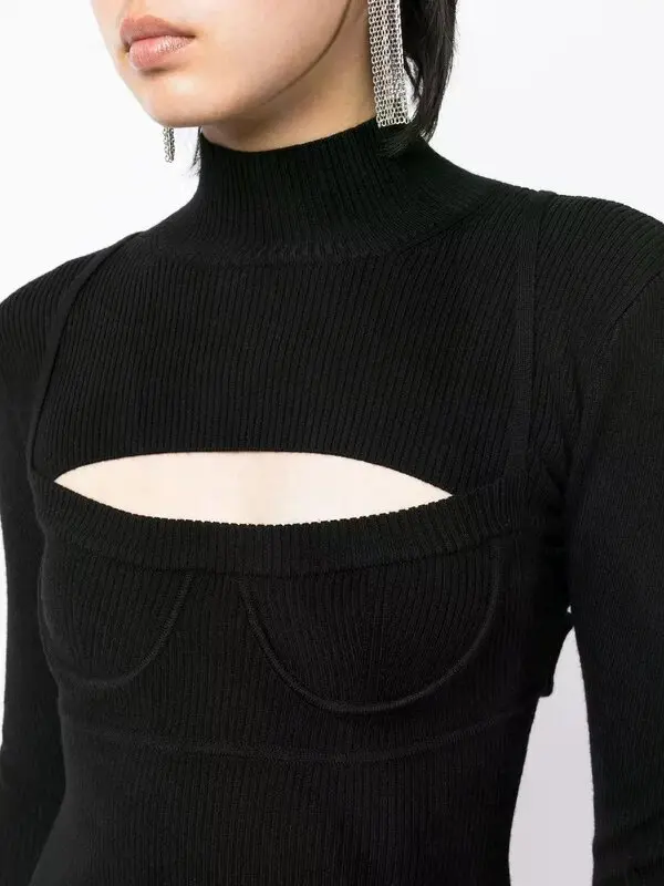 Monse Ribbed-knit Bodycon Mini Dress
