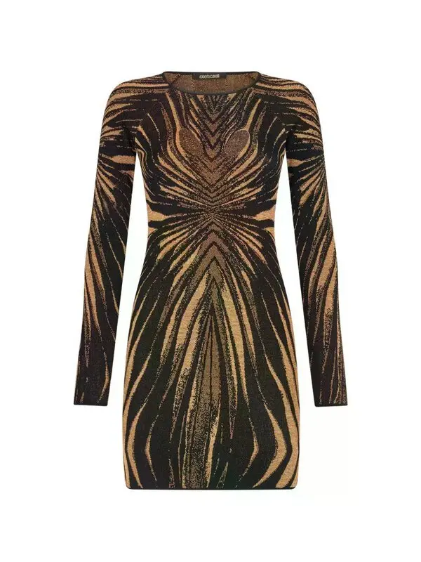 Roberto Cavalli Graphic Print Mini Dress