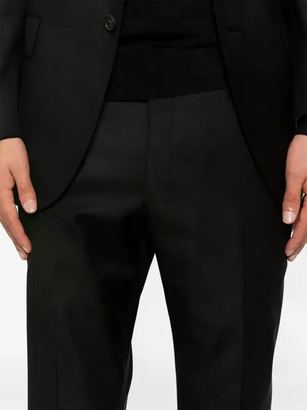 Corneliani Virgin-wool Single-breasted Suit - Black