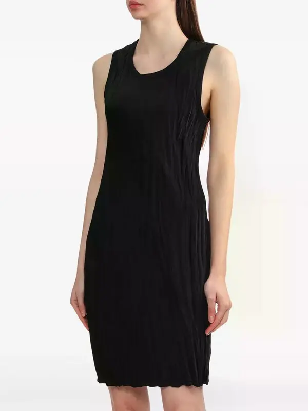 Helmut Lang Crinkled Satin Mini Dress