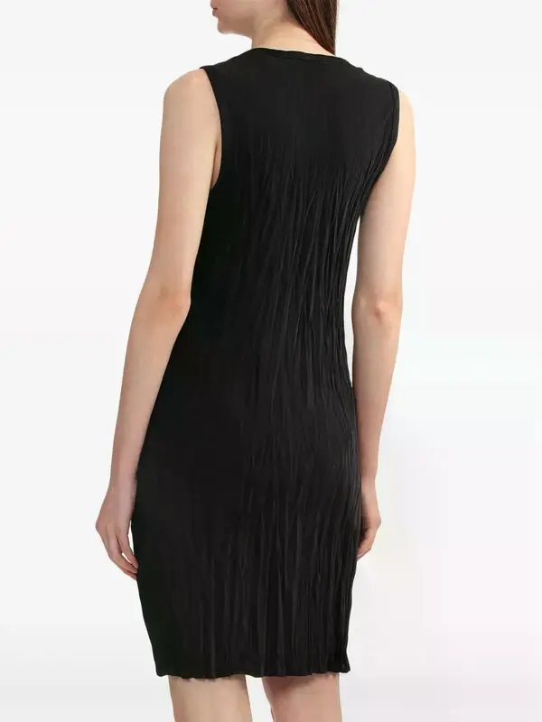 Helmut Lang Crinkled Satin Mini Dress