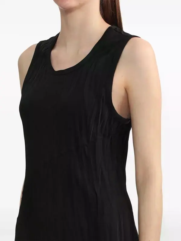Helmut Lang Crinkled Satin Mini Dress
