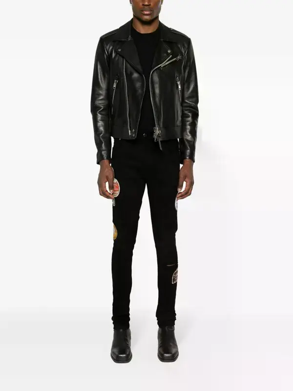 Amiri Travel Patch Repair Skinny Jeans