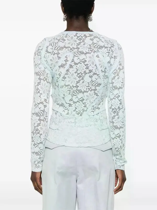 Eckhaus Latta Alice Floral-lace Top