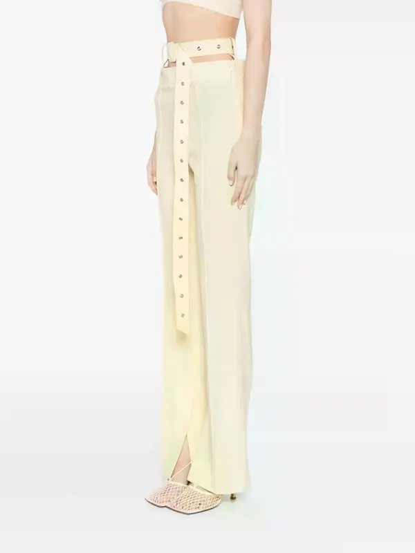Rokh Belted Flared Trousers