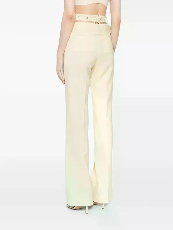 Rokh Belted Flared Trousers