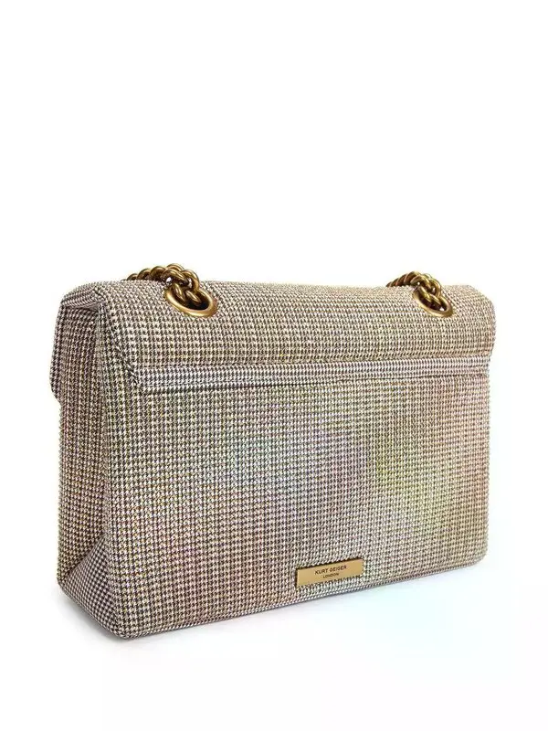 Kurt Geiger Mini Kensington Houndstooth Tote Bag