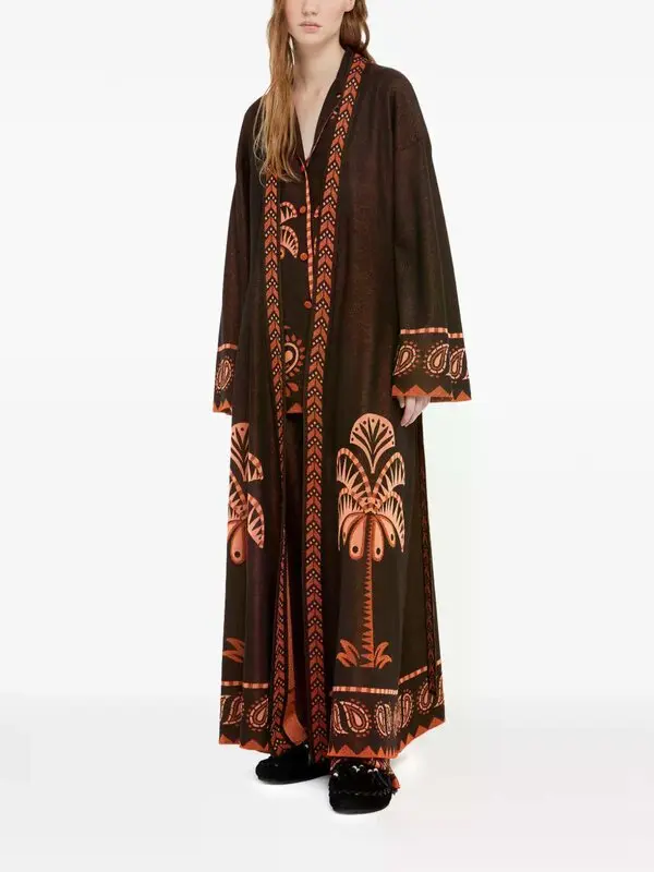 Alanui Wild Wonder Robe Dress - Brown