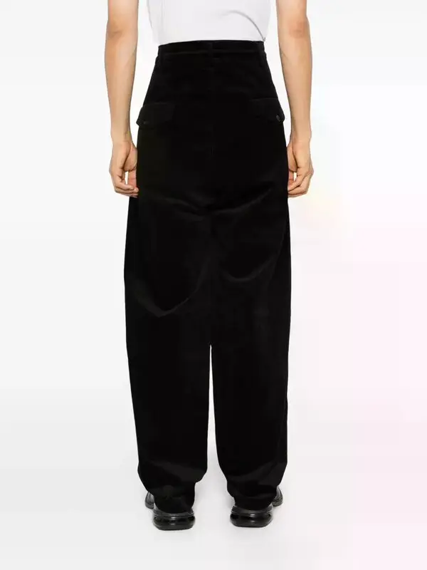 Yohji Yamamoto Corduroy High-waisted Trousers