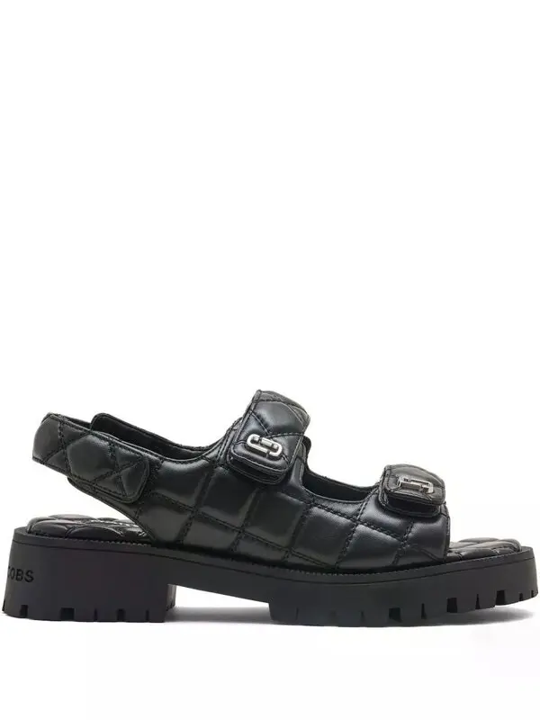 Marc Jacobs The Quilted Sunny Sandals - Black