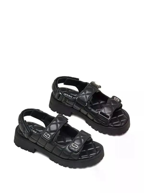 Marc Jacobs The Quilted Sunny Sandals - Black