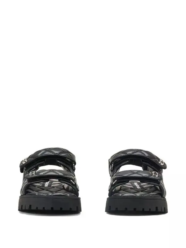 Marc Jacobs The Quilted Sunny Sandals - Black