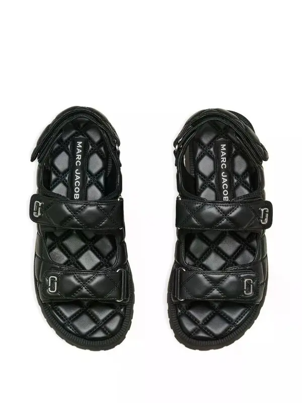 Marc Jacobs The Quilted Sunny Sandals - Black
