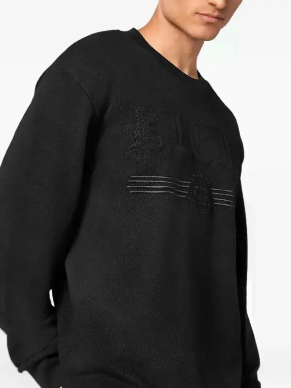 Philipp Plein Logo-embossed Cotton Sweatshirt