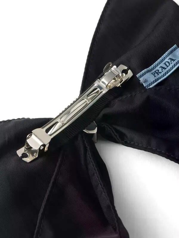 Prada Re-nylon Bow Hair Clip