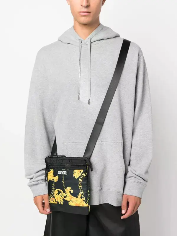 Versace Baroque-pattern Print Messenger Bag
