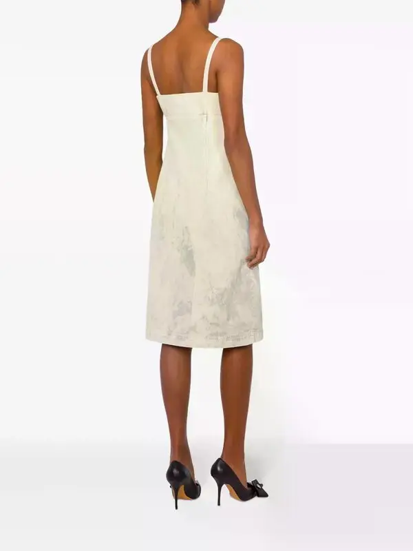 Moschino Ruffled Denim Dress