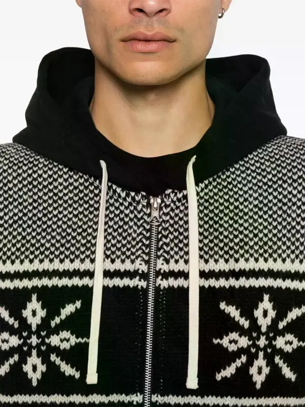 Junya Watanabe Intarsia-knit Hoodie