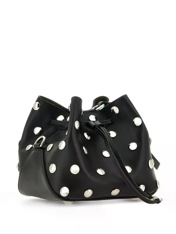 Hogan Stud-embellished Bucket Bag - Black