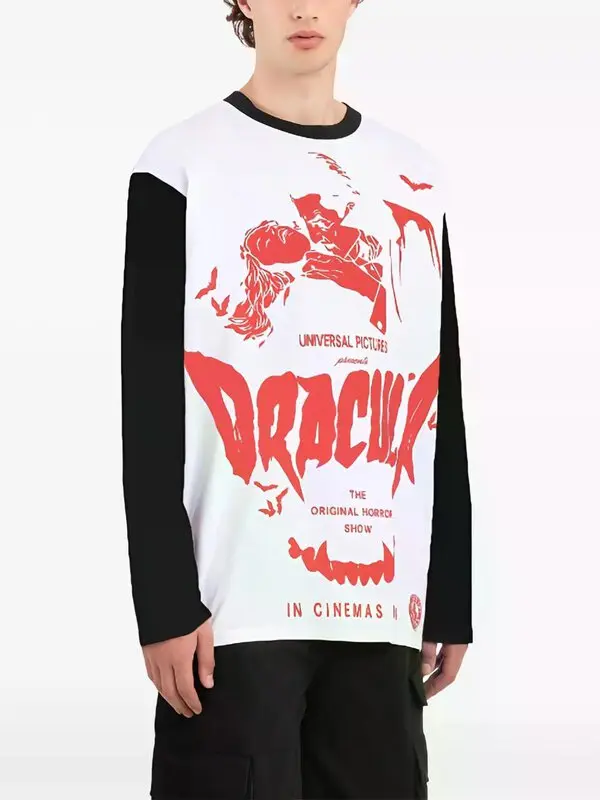 Gcds Dracula-print Long Sleeve T-shirt