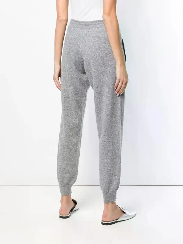 BARRIE Cashmere Drawstring Track Pants - Grey