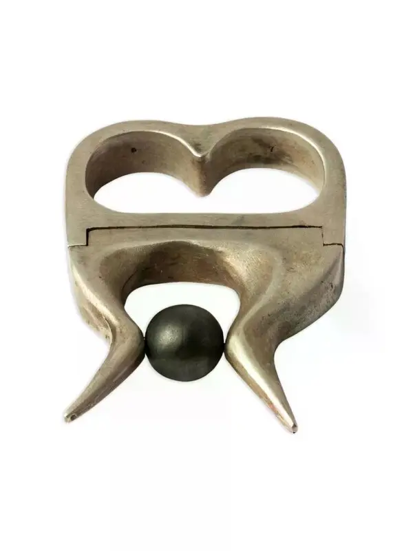 PARTS OF FOUR Plate Double Hathor Expansion Ring - Silver