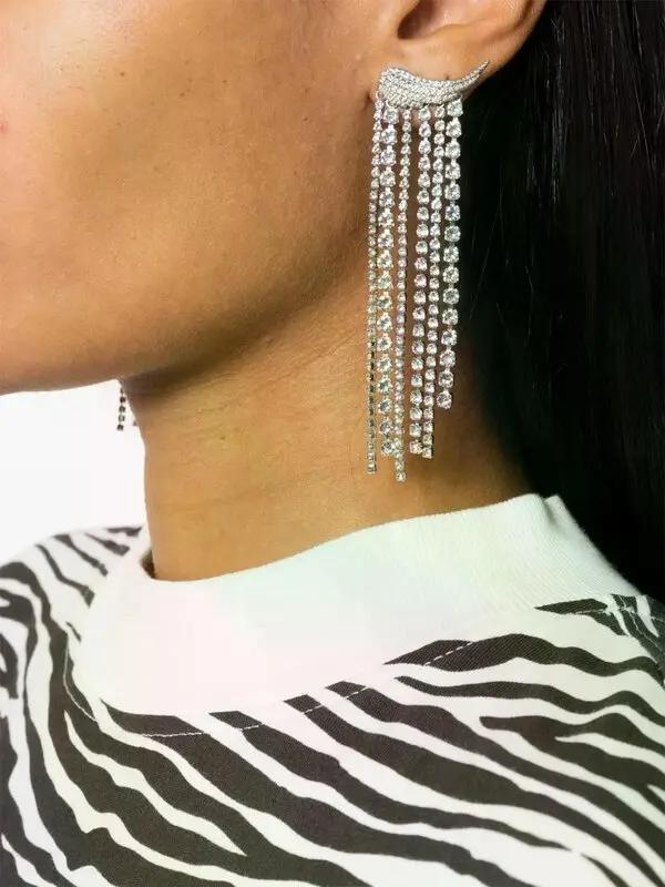 Zadig&Voltaire Crystal Embellished Drop Earrings