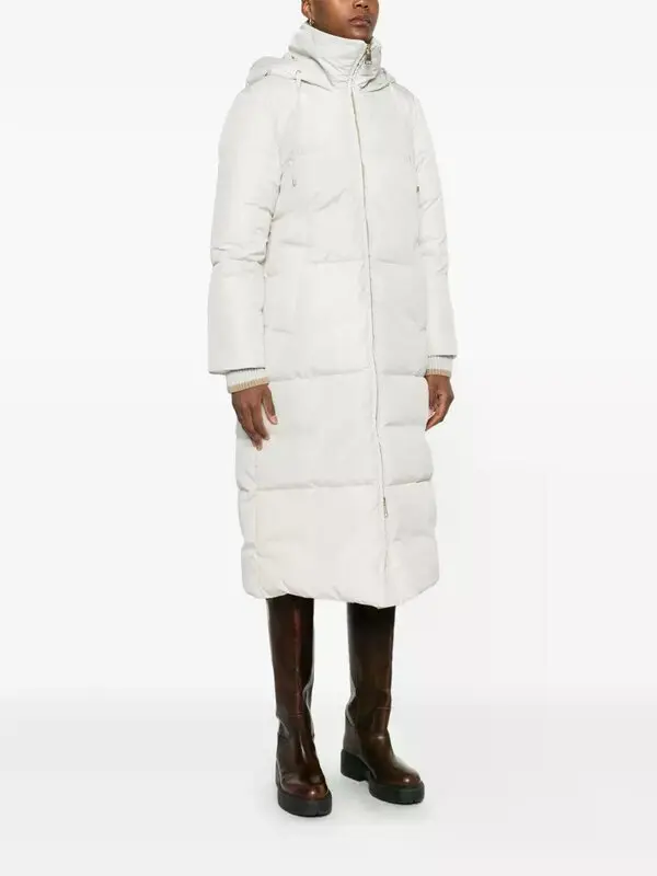 Lorena Antoniazzi Quilted Down Puffer Coat - Grey