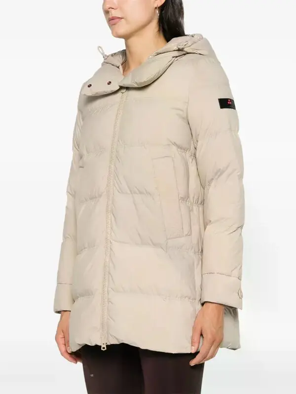 Peuterey Sand Beige Padded Hooded Jacket