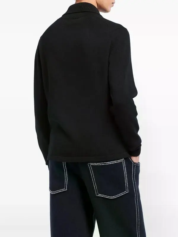 BARRIE B Label Cashmere Polo Shirt