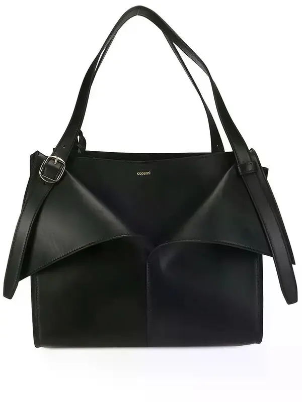 Coperni Medium Belt Leather Cabas Bag - Black