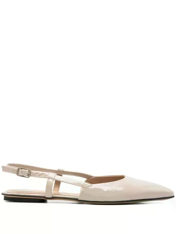 POMME D´OR Pomme D'or Leather Ballet Flats With Buckle-fastening Strap