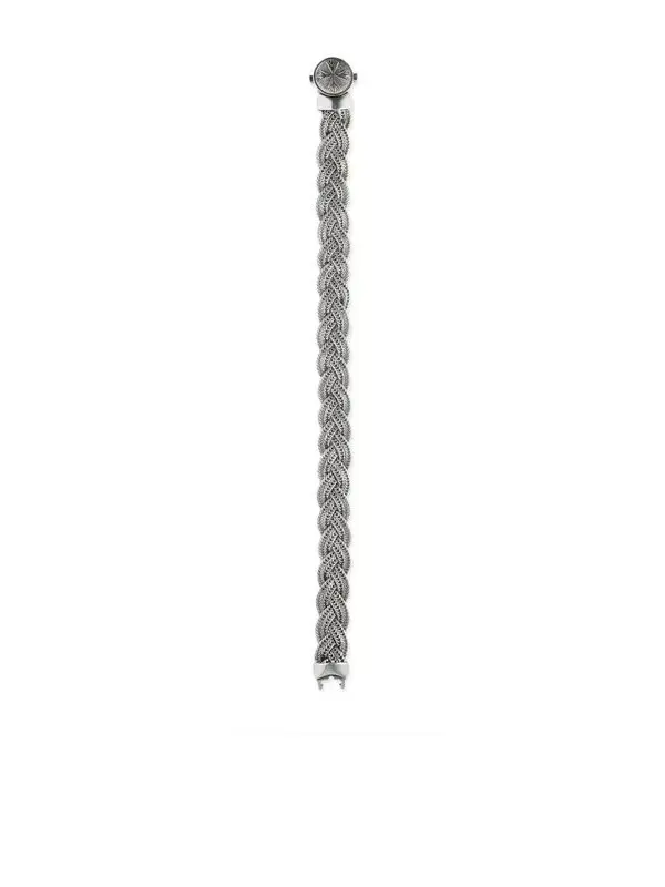 Emanuele Bicocchi Diamond-cut Flat Braided Bracelet