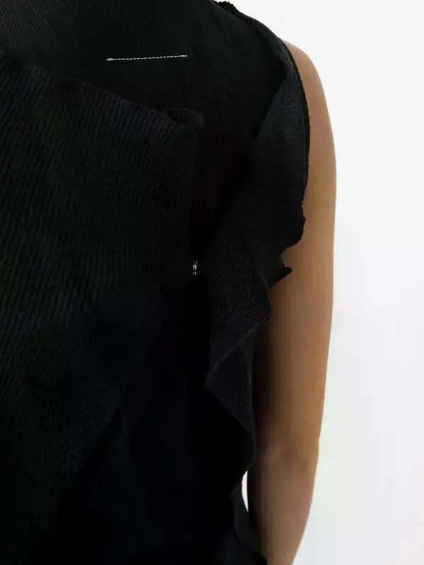 MAISON MARGIELA Asymmetrical Draped Knit Maxi Dress
