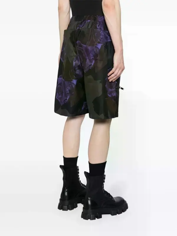 Undercover Rose Print Bermuda Shorts