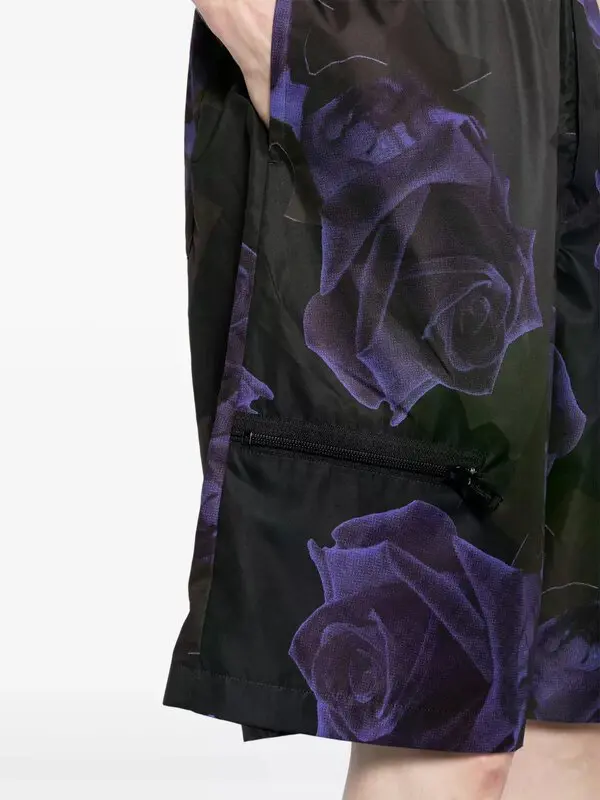 Undercover Rose Print Bermuda Shorts