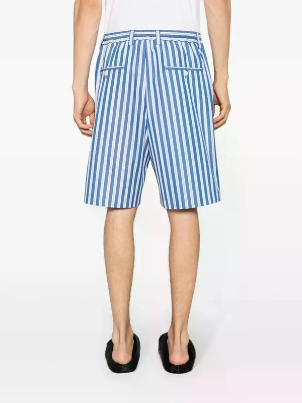 Marni Striped Cotton Bermuda Shorts
