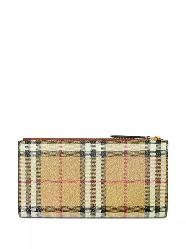 Burberry Checked Wallet - Neutrals