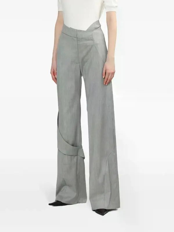 HELIOT EMIL Wool Asymmetric Trousers