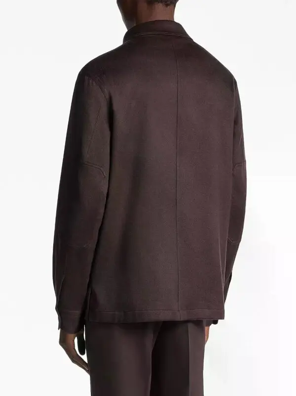 Zegna Alba Oasi Cashmere Overshirt - Red