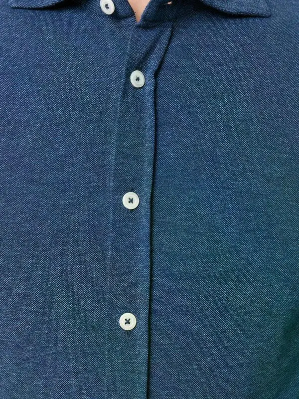 BARBA NAPOLI Long Sleeve Polo Shirt
