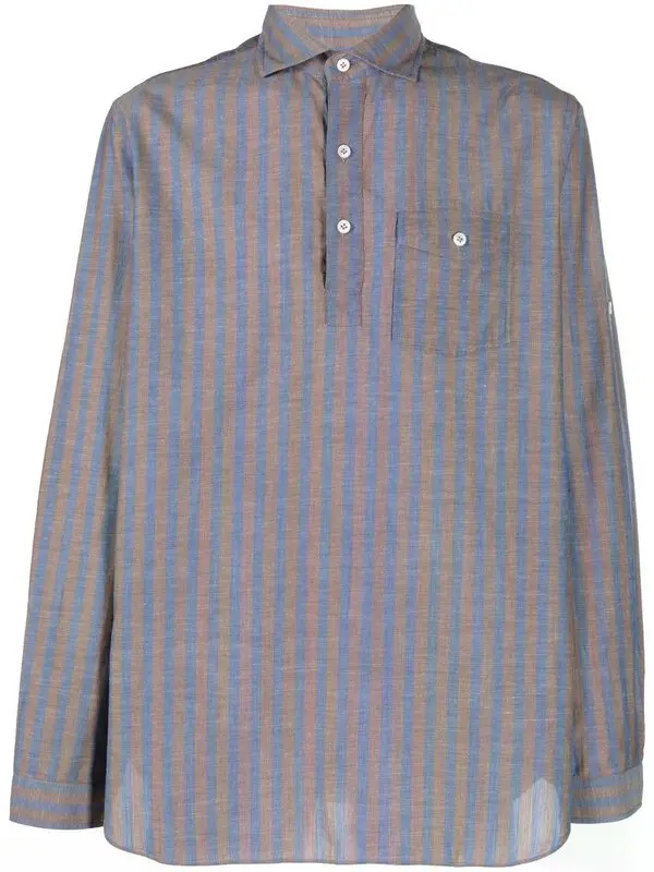 LARDINI Striped Cotton Shirt