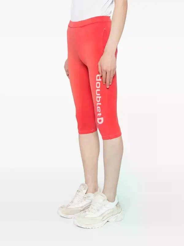 DOUBLET Logo-print Cotton-blend Shorts