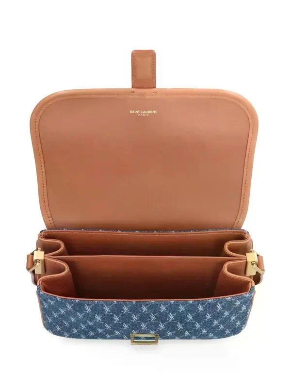 Saint Laurent Monogram Denim Crossbody Bag