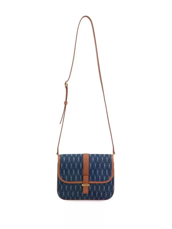 Saint Laurent Monogram Denim Crossbody Bag