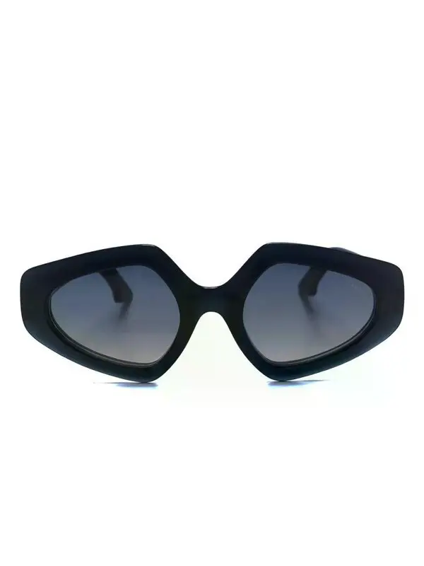 LAPIMA Antonia Geometric Frame Sunglasses - Blue