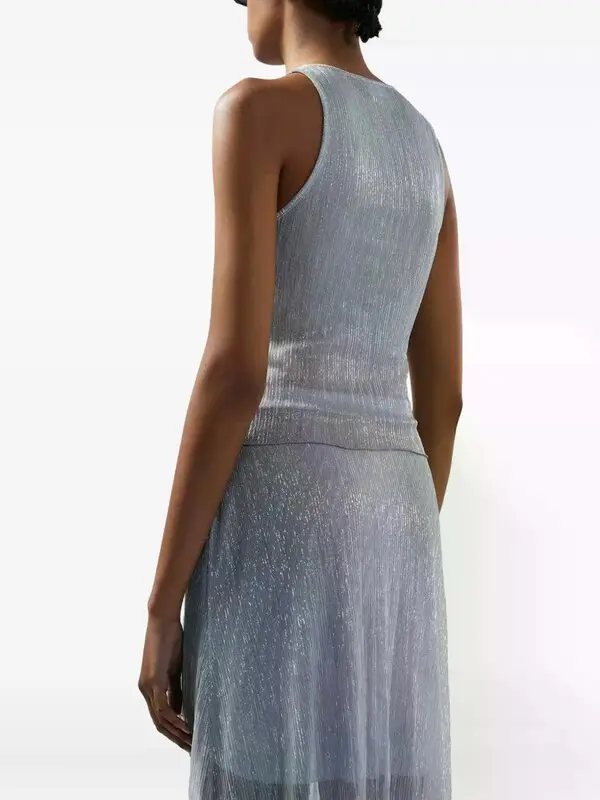 Gcds Sleeveless Lurex Tank Top