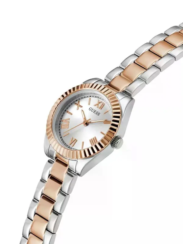 Guess Mini Luna 30mm Watch With Two-tone Stainless Steel - Silver