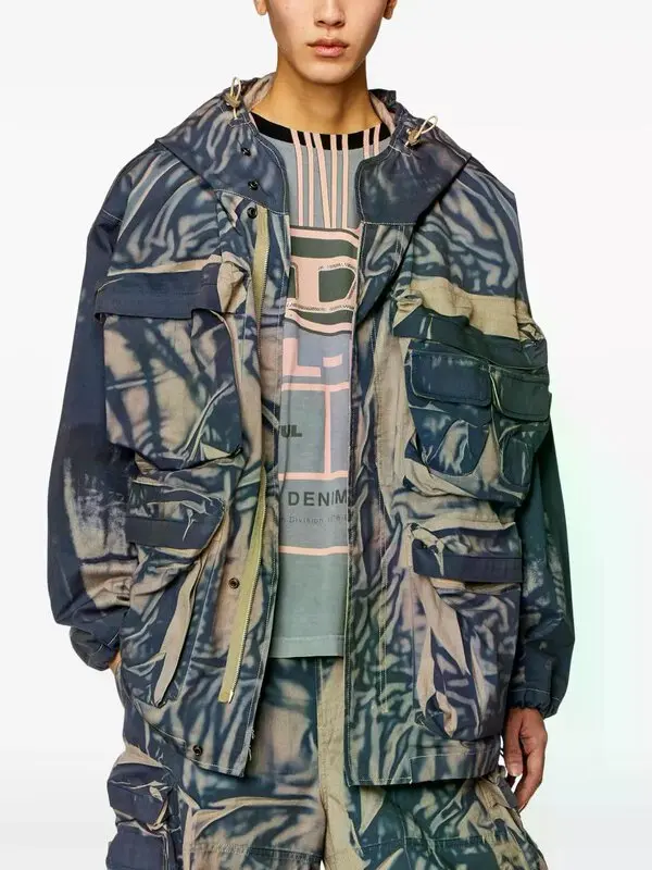 DIESEL® J-cadmus Creased-effect Cargo Jacket