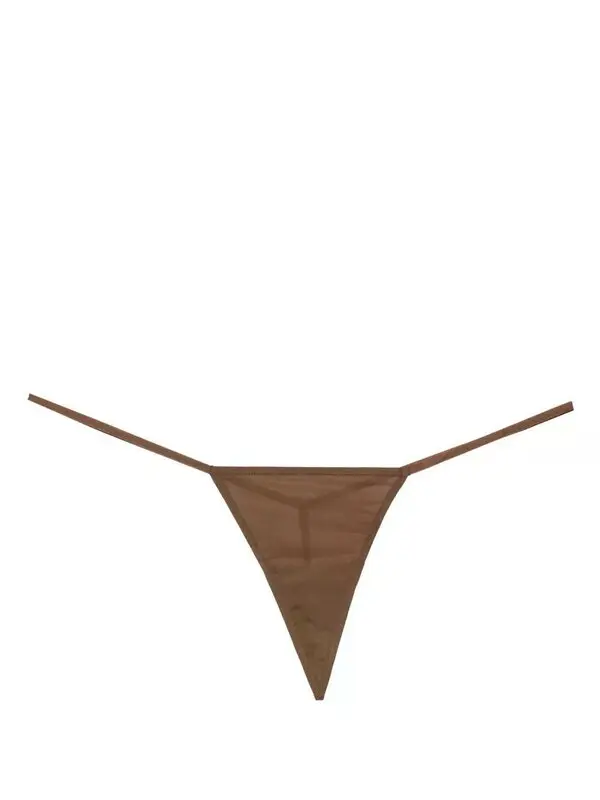 MAISON CLOSE Les Invisibles Micro Thong - Brown